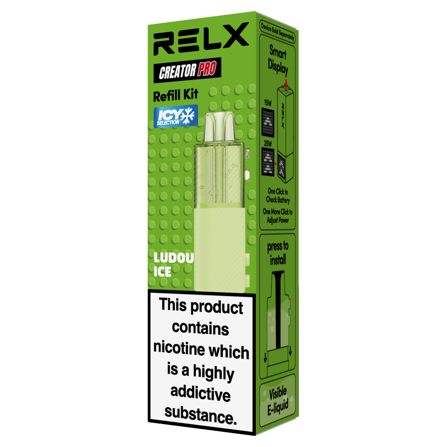 RELX Creator Pod | Dual Mesh Vape Pods | 13 Icy Flavours | RELX UK
