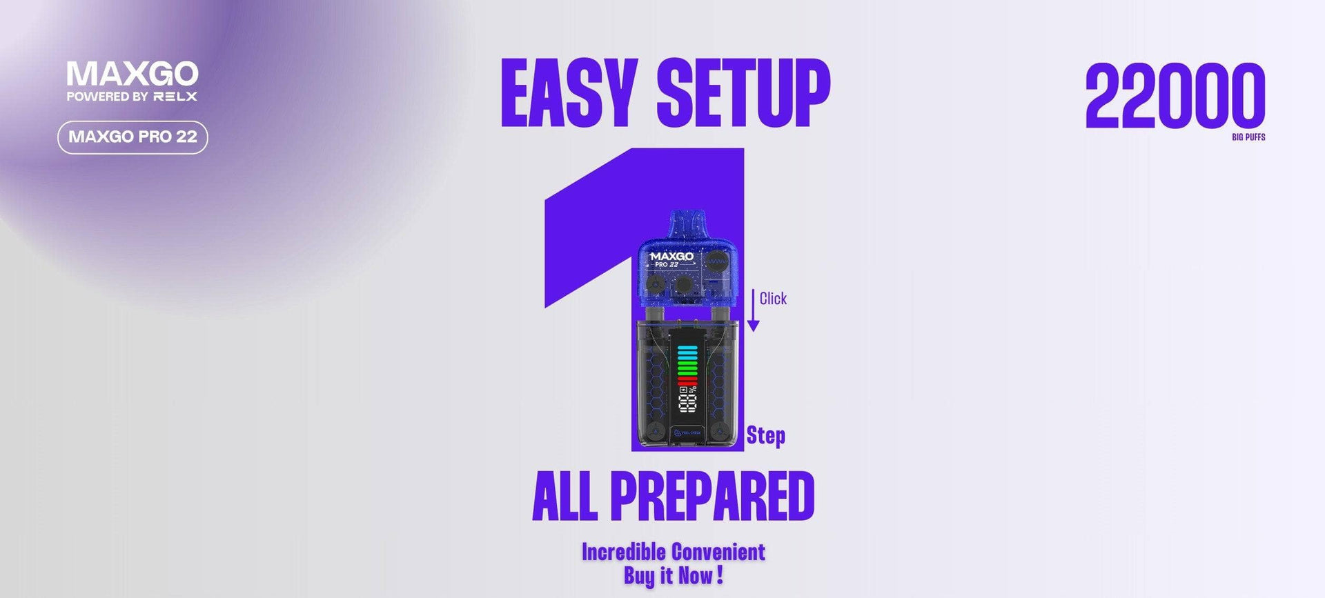 RELX Maxgo Pro 22000 Disposable Vape